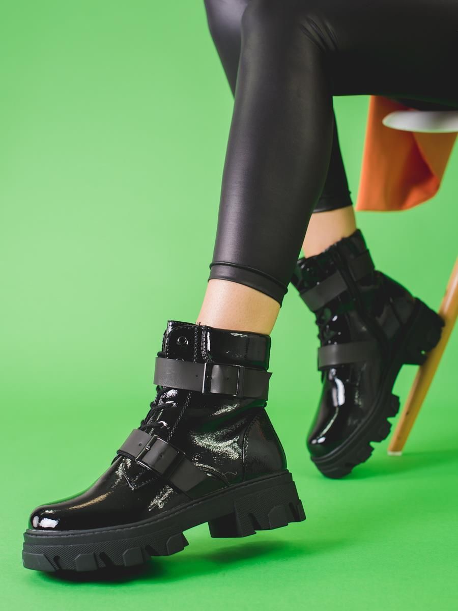 Workery z czarnymi sprzączkami Shelovet - Ceny i opinie - Ceneo.pl