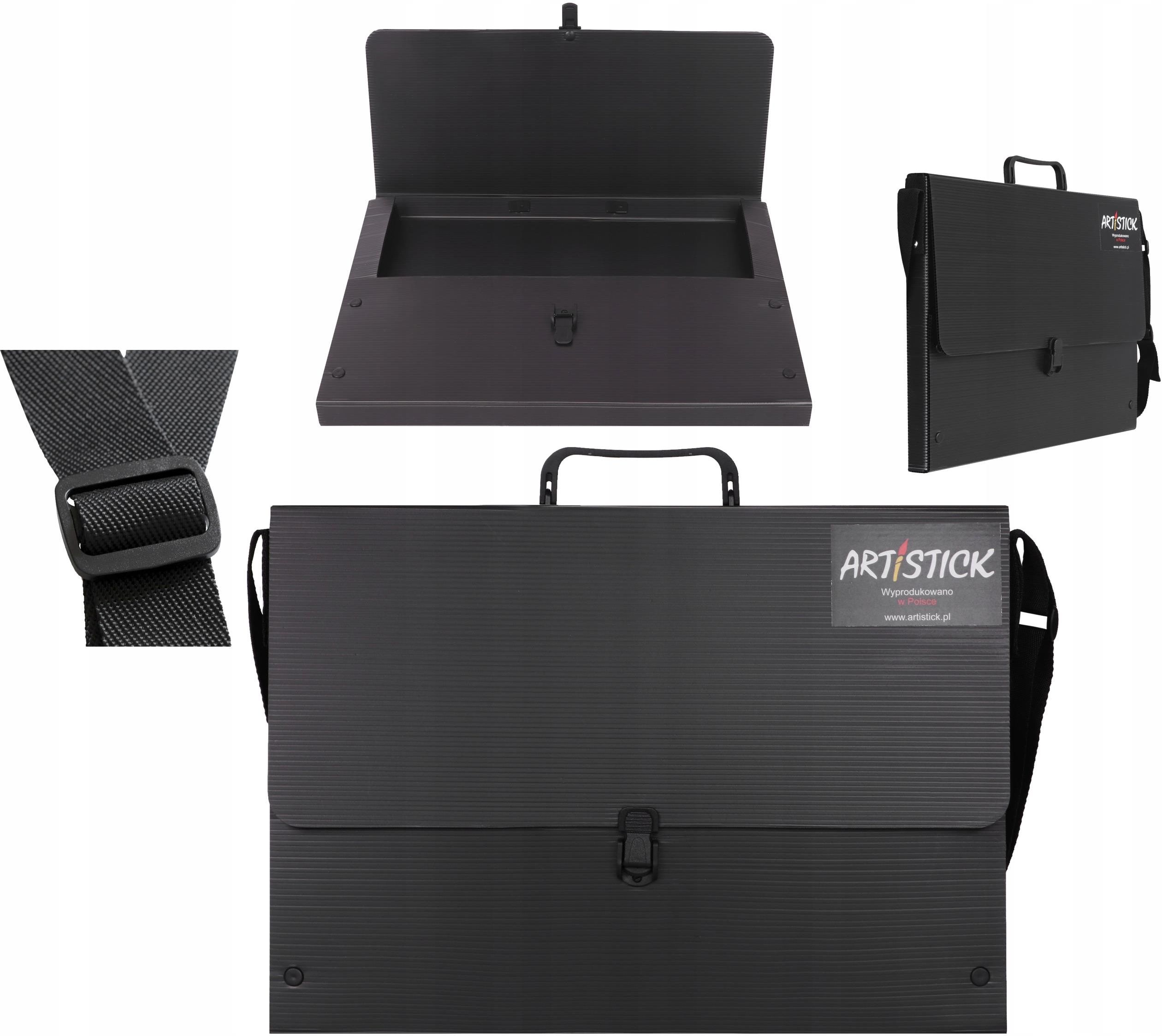Artistick Teczka Na Dokumenty Rysunki Z Paskiem Czarna A3 - Ceny i ...