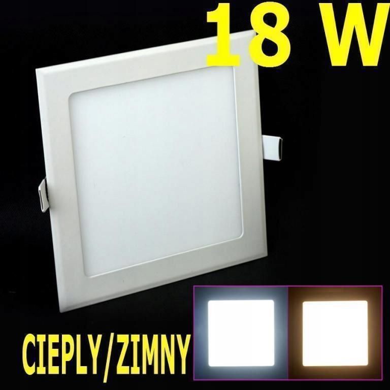 PANEL LED 18W PLAFON SUFITOWY ZIMNY/CIEPŁY W-WA - Opinie i atrakcyjne ...