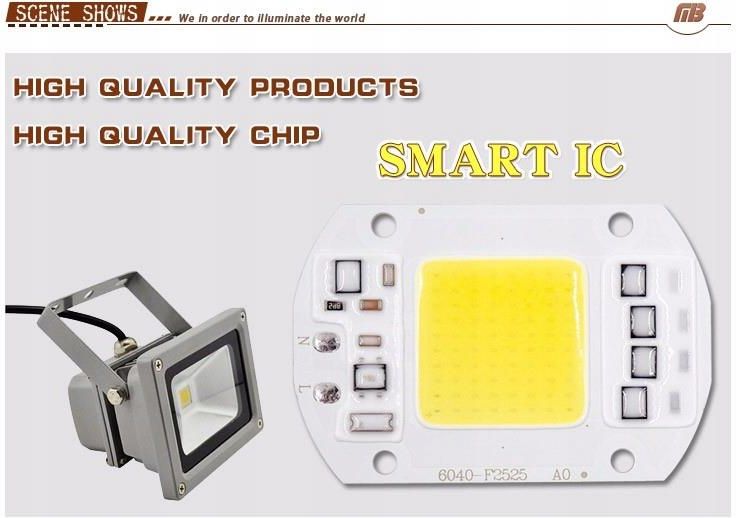 Dioda COB 50W ciepła/zimna zasilanie 230V+ pasta - Opinie i ceny na ...
