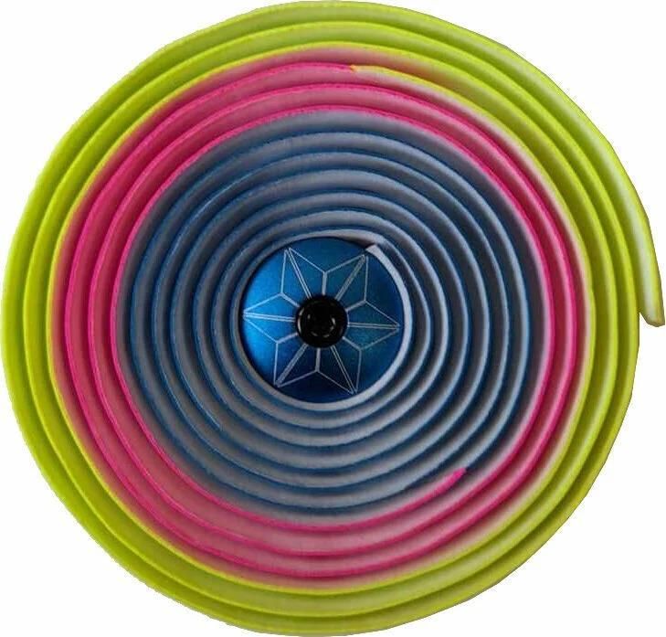Supacaz Super Sticky Kush Truneon Neon Blue W Pink Yellow Plugs - Ceny ...