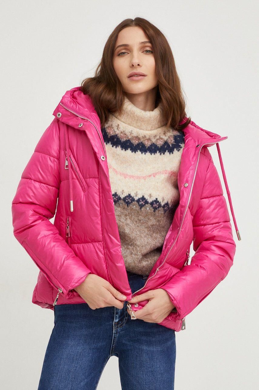 Answear Lab kurtka damska kolor różowy zimowa - Ceny i opinie - Ceneo.pl