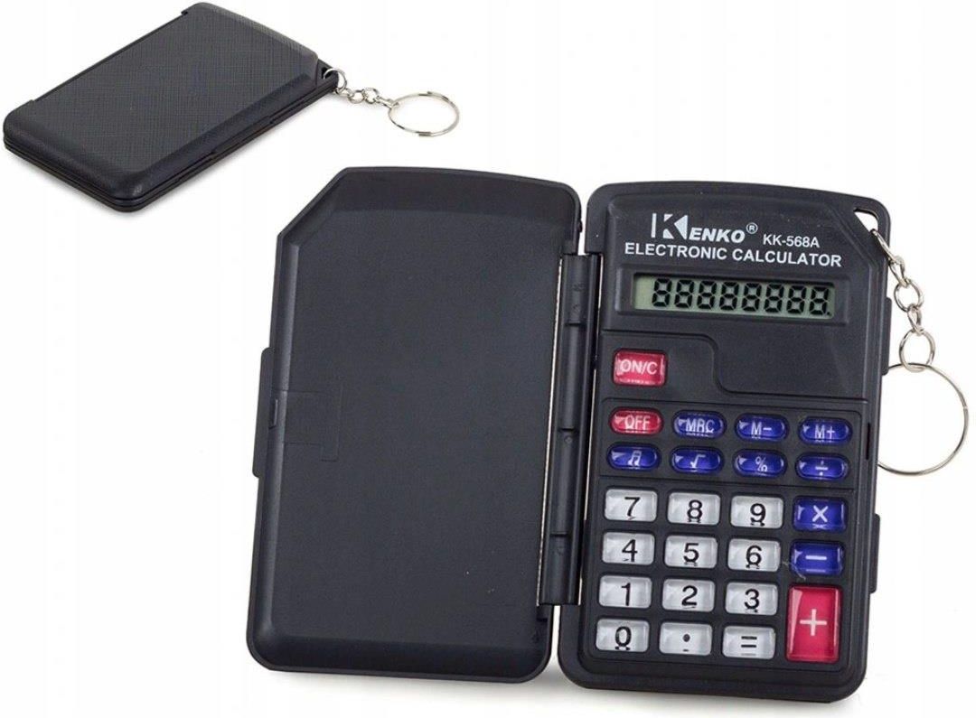 Kalkulator Kalkulator Kieszonowy 8 Cyfr Brelok Otwierana Przy (01139 ...