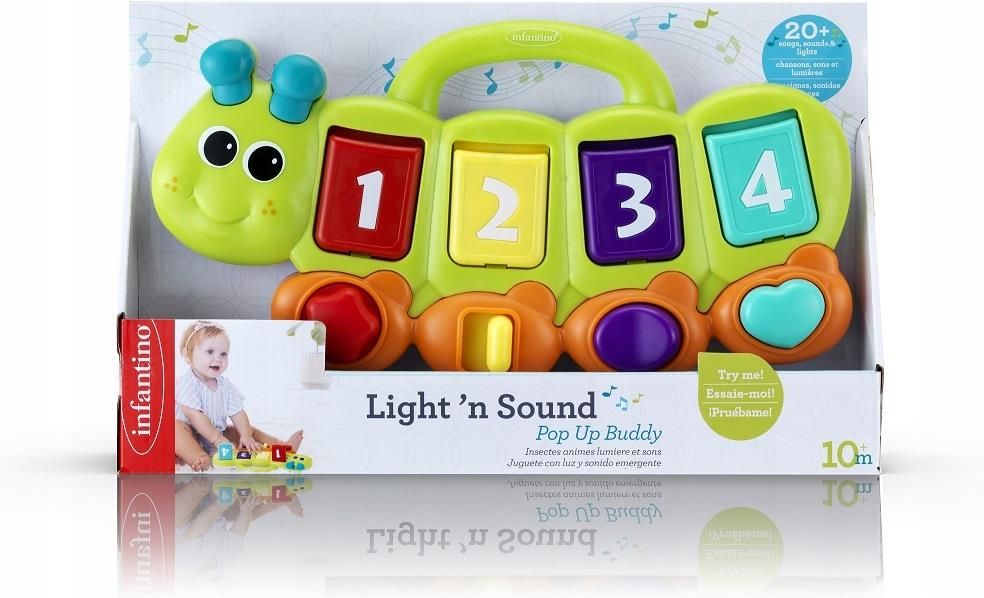 Infantino B-Kids Muzyczna Gąsieniczka Ze Światełkami 315092 - Ceny i ...