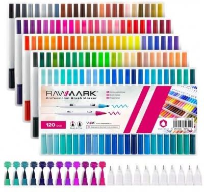 Markery Dwustronne Z Końcówką Pędzelkową Rawmark - Ceny i opinie - Ceneo.pl