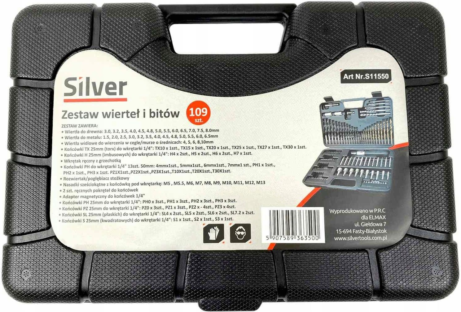 Wiertło Silver Wiertła I Bity Zestaw 109 Elementów S11550 - Opinie i ...