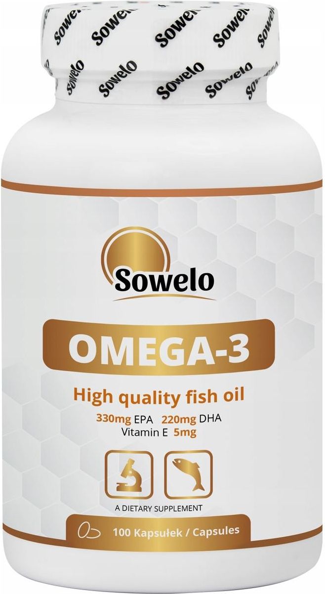 Sowelo Omega 3 1000Mg 330 Epa 220 Dha Witamina E 100Kaps. - Opinie i ...