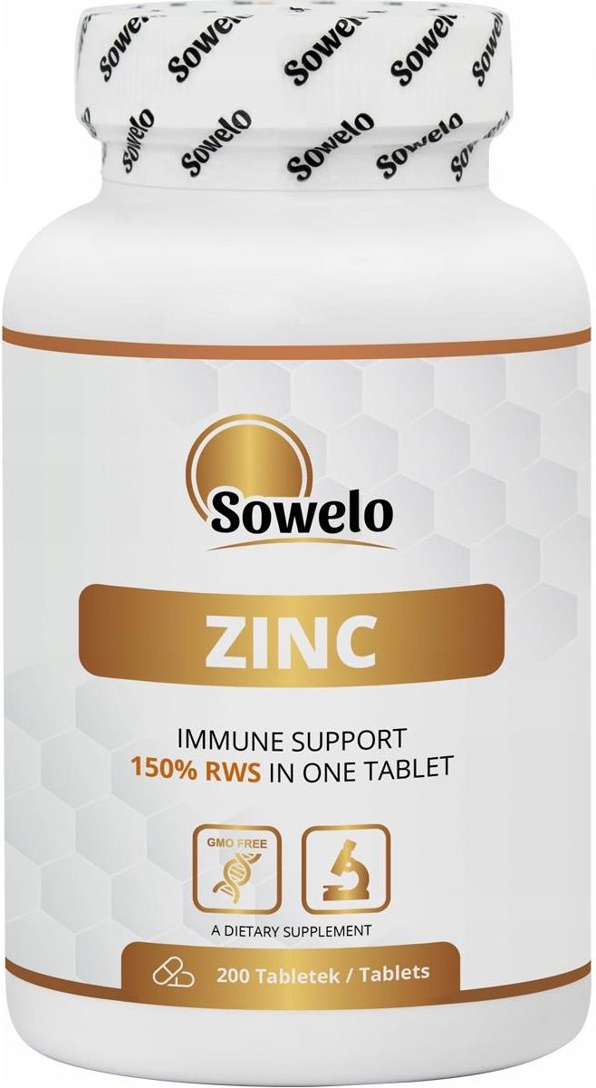 Sowelo Cynk glukonian 200tabl. - Opinie i ceny na Ceneo.pl