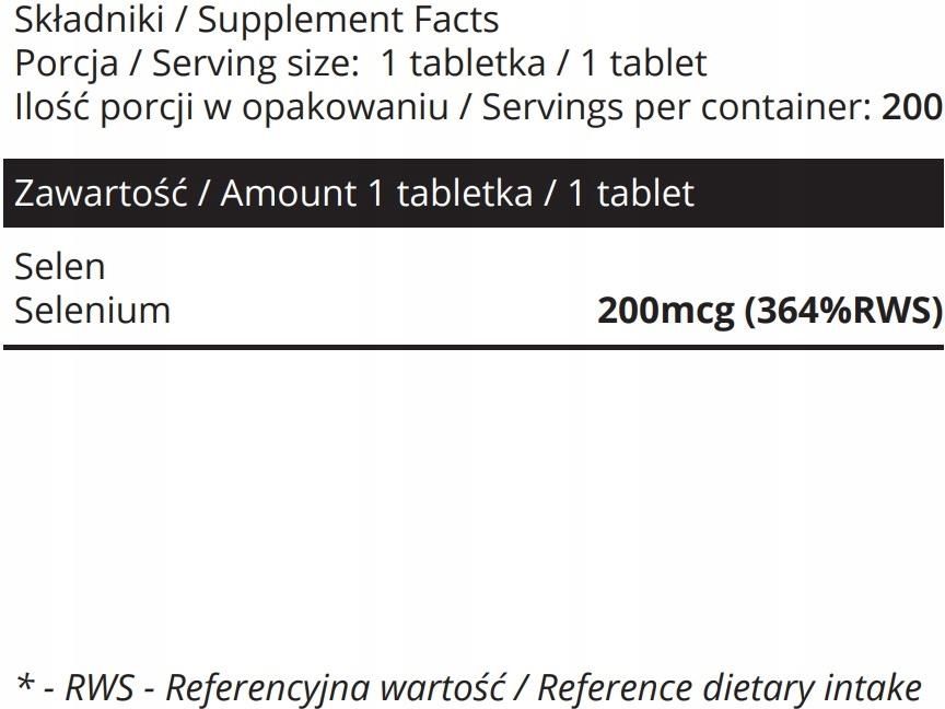 Sowelo Selen 200Mcg 200tabl. - Opinie i ceny na Ceneo.pl