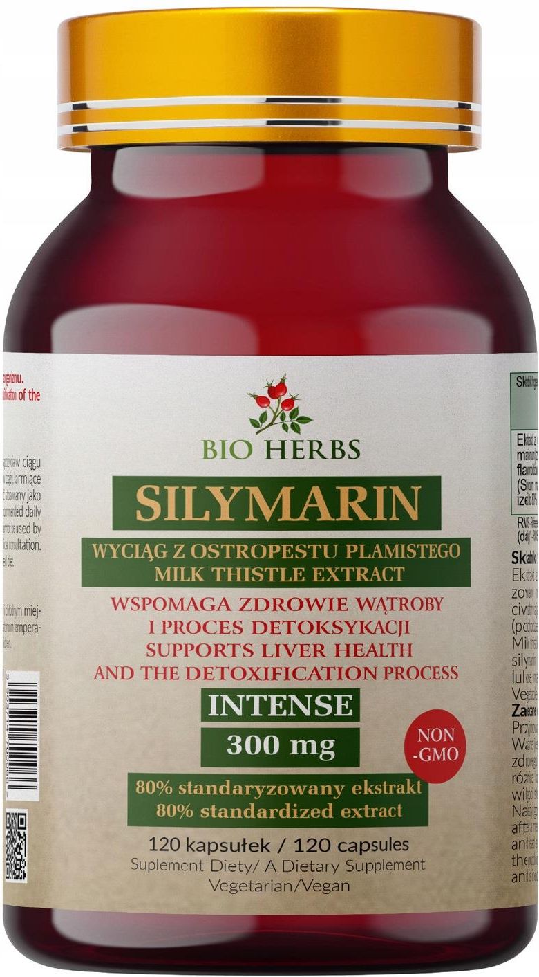 Bio Herbs Sylimaryna Ostropest 300Mg 120Kaps. - Opinie i ceny na Ceneo.pl