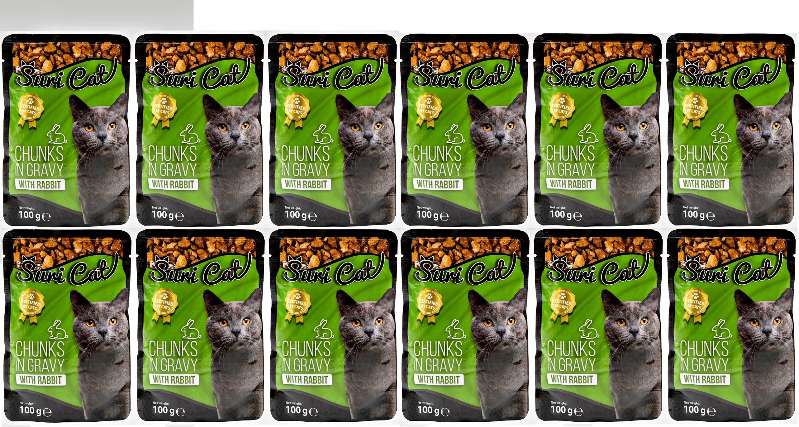 Karma Suri Cat Karma Dla Kota Królik 12X100g - Ceny i opinie - Ceneo.pl