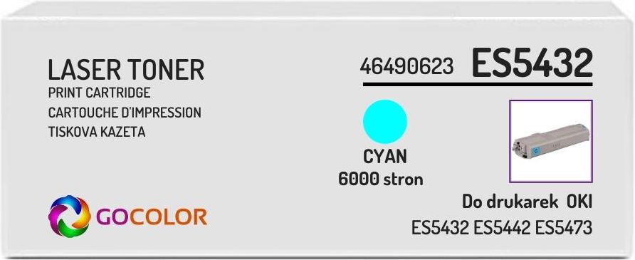 GOCOLOR TONER DO OKI ES5473 ES5432 ES5442 46490623 CYAN - Opinie i ceny ...