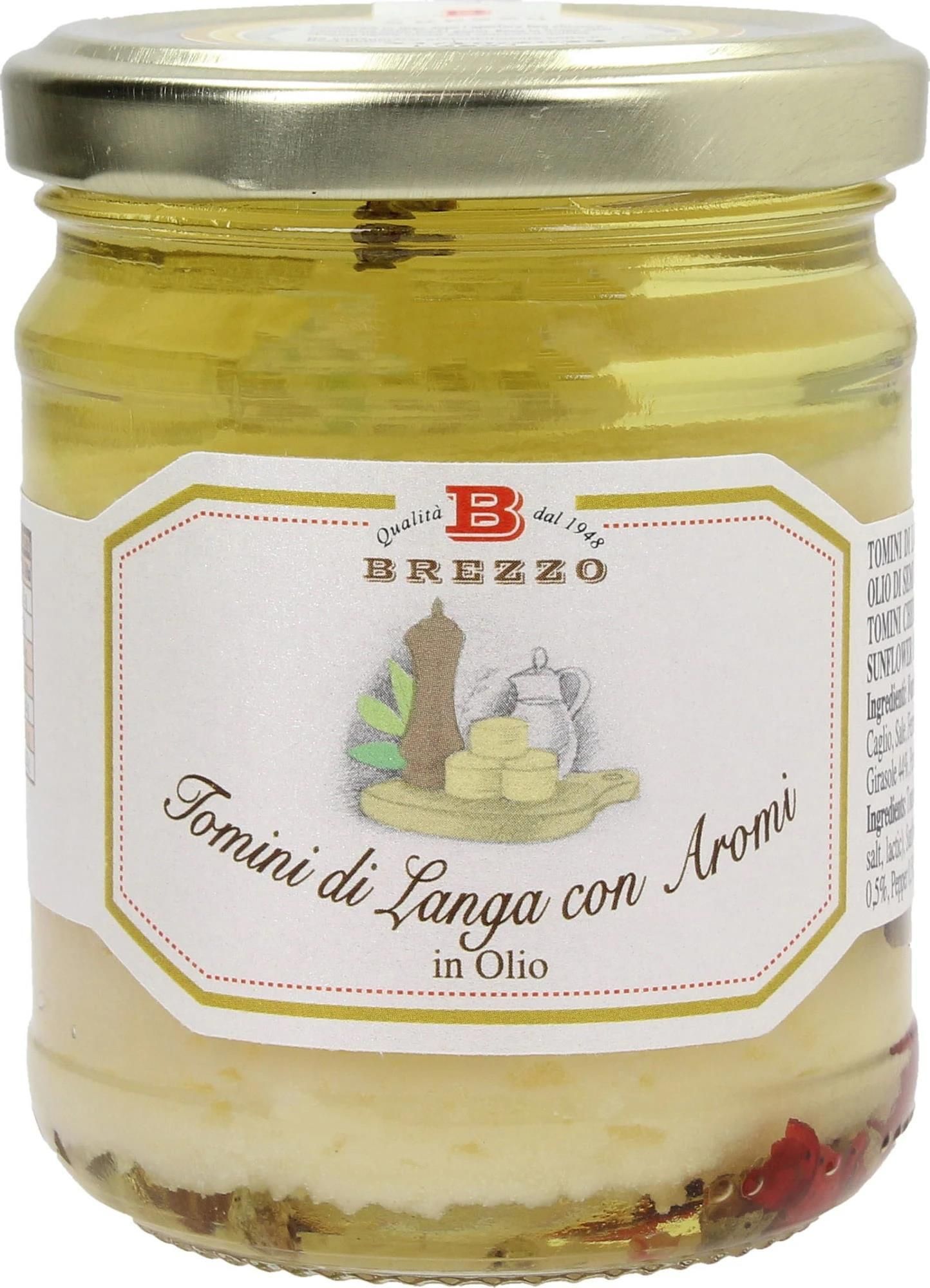 Brezzo Aromatyzowany Ser Tomino W Oleju Słonecznikowym 180 G - Ceny i ...