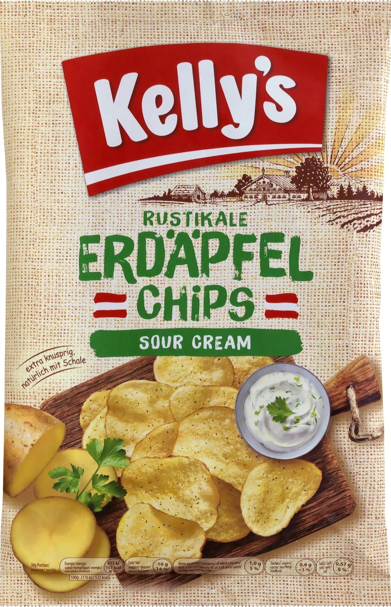 Kelly'S Rustykalne Ziemniaki Chipsy Sour Cream 100 G - Ceny i opinie ...