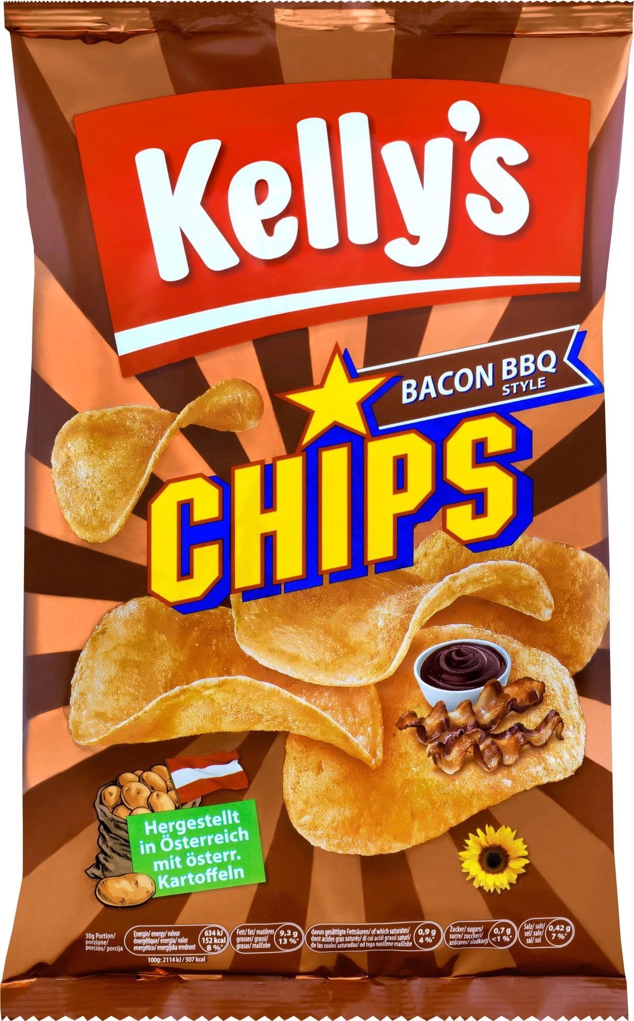 Kelly'S Chipsy Bekonowe Bbq 150 G - Ceny i opinie - Ceneo.pl