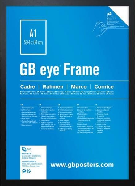 GBEYE - MDF Black Frame - A1 - 59.4 x 84.1 cm - Ceny i opinie - Ceneo.pl