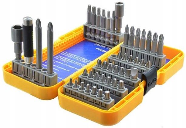 Falon Tech Zestaw Bity Bitów Końcówki Nasadki Wkrętarki 45 FT1545 ...
