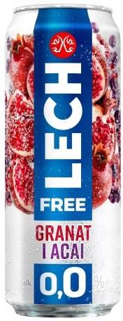 LECH FREE PIWO BEZALKOHOLOWE GRANAT I ACAI 0,5L - Ceny i opinie - Ceneo.pl