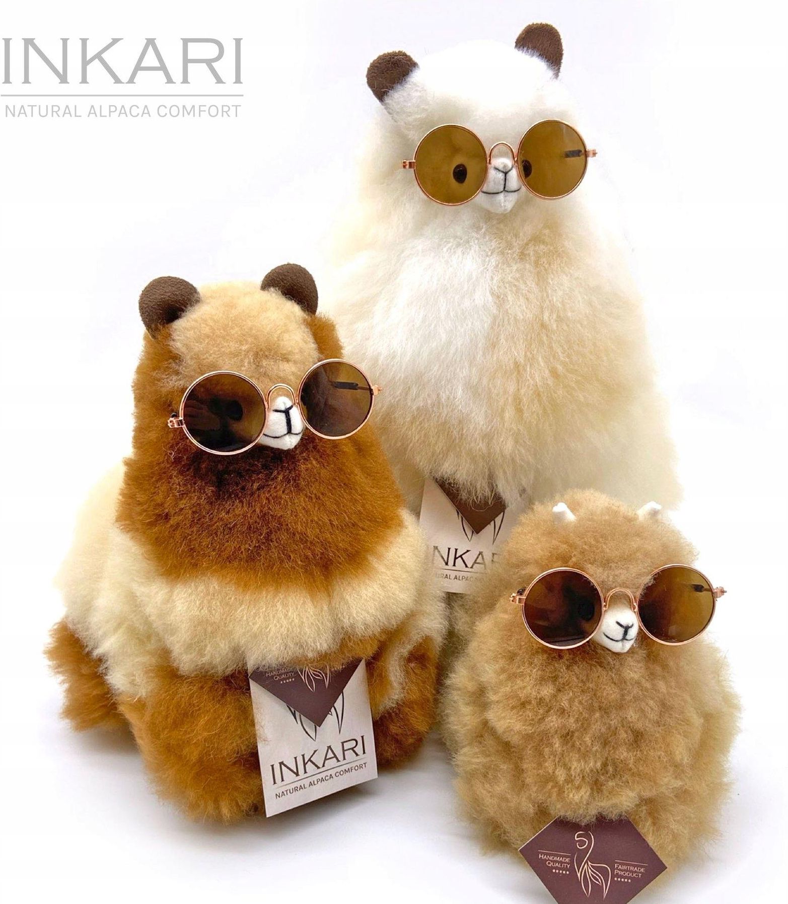 Inkari Alpaka Maskotka Dla Dzieci Mamy Siostryodcienie Brązu I Beżu ...