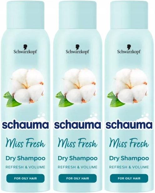Szampon do włosów Schwarzkopf Schauma Miss Fresh Suchy Szampon 3X150Ml ...