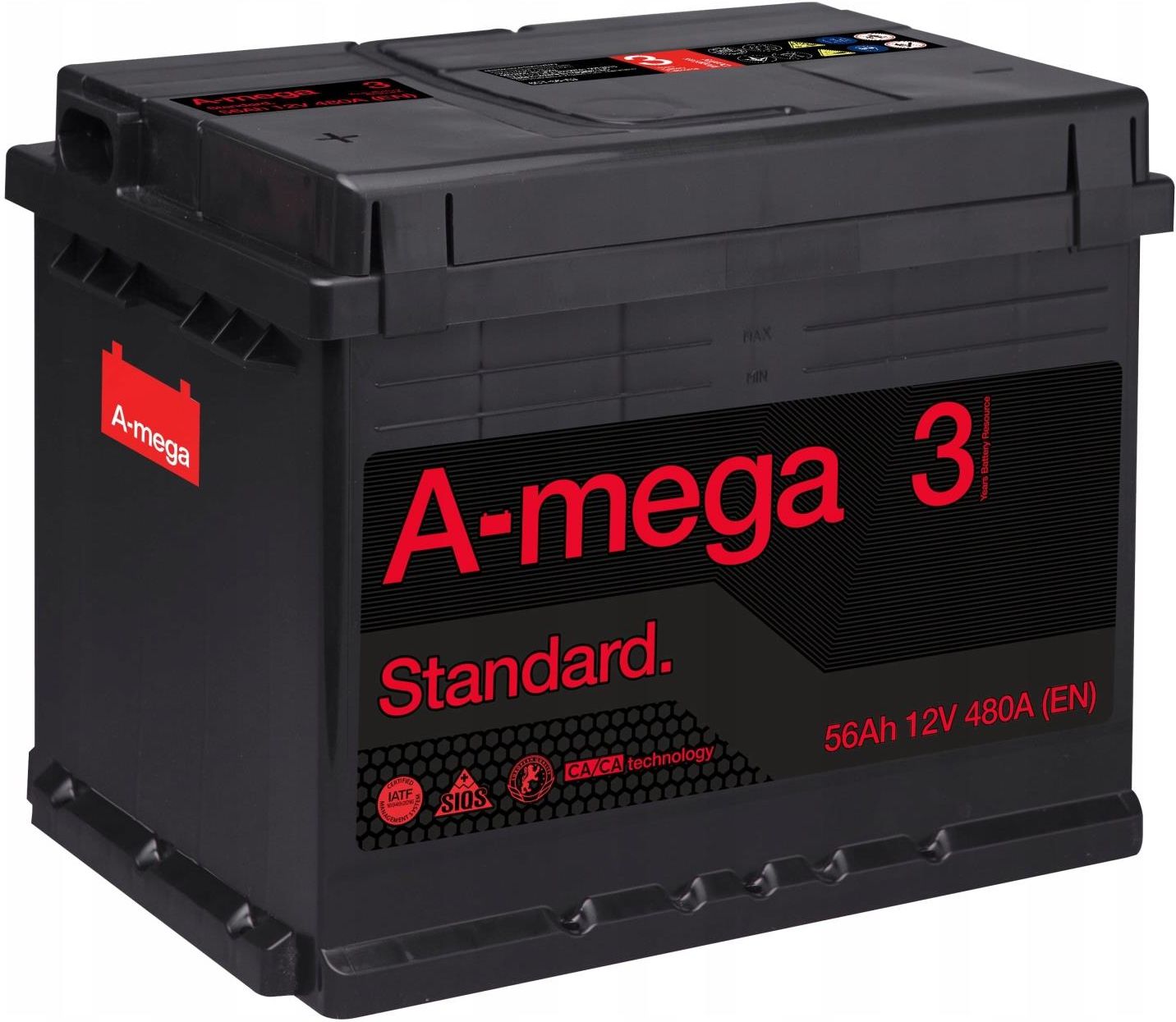 Megatex Amega Standard M3 12V 56Ah 480A 6Ct-56-A3 - Opinie i ceny na ...