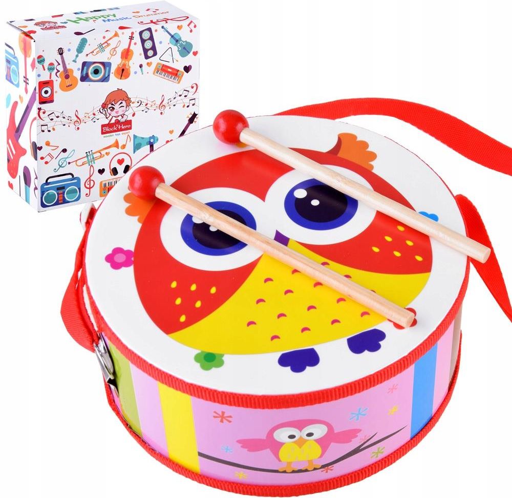 Jokomisiada Kolorowy Bębenek Perkusyjny Dla Dzieci In0089 - Ceny i ...