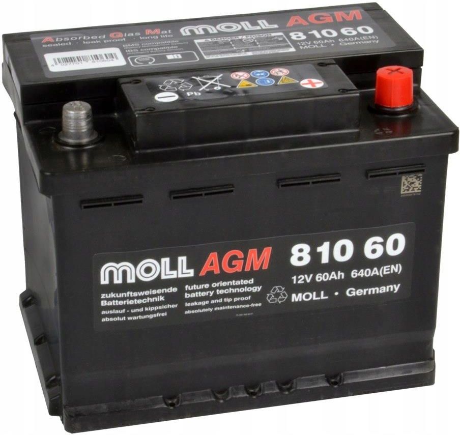 Moll 60Ah 640A Agm 81060 - Opinie i ceny na Ceneo.pl