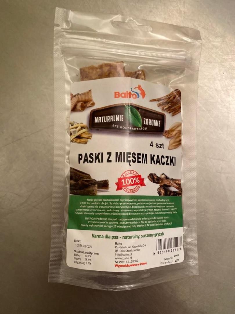 Karma Balto Paski Z Mięsem Kaczki 4szt. - Ceny i opinie - Ceneo.pl