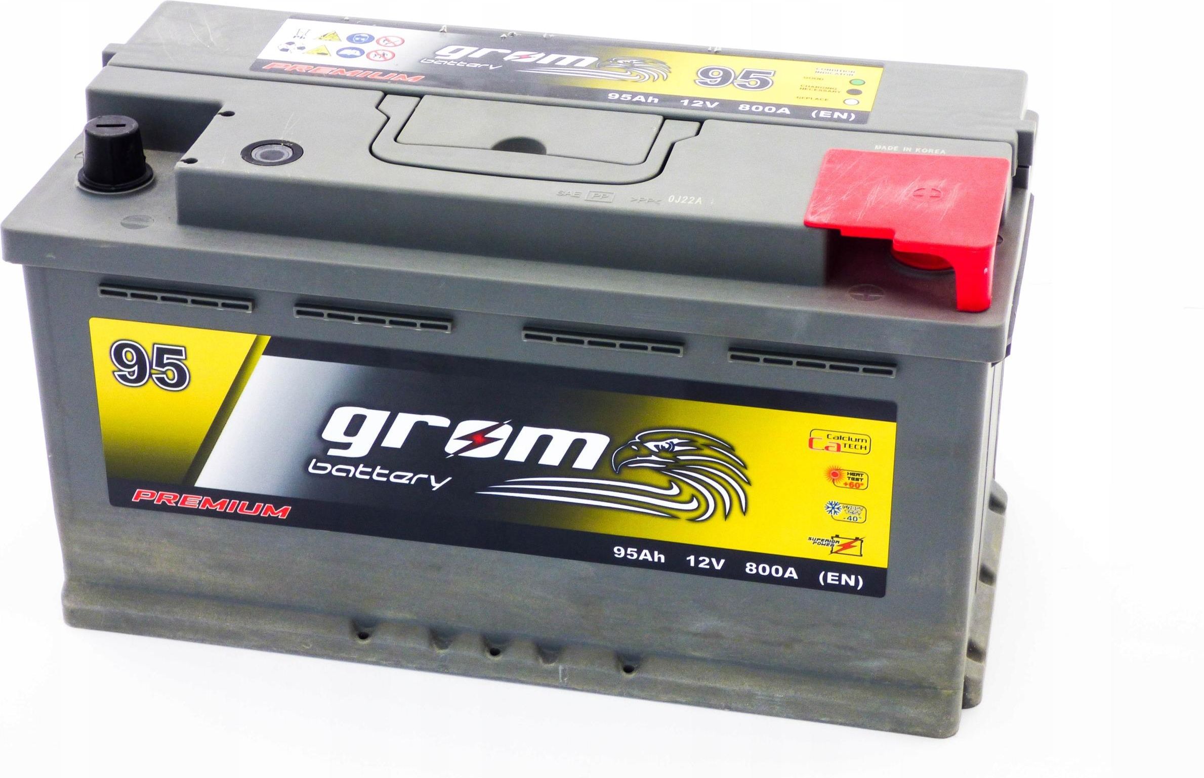 Grom Premium 12V 95Ah 800A Ak-95-Xp-Gp-P - Opinie i ceny na Ceneo.pl