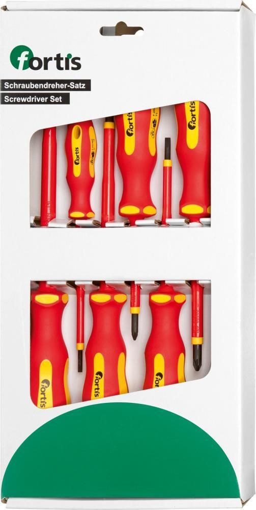 Śrubokręt Fortis Zestaw Wkrętaków Vde 1000V Płaskie Ph 7szt. Drs - Opinie i ceny na Ceneo.pl