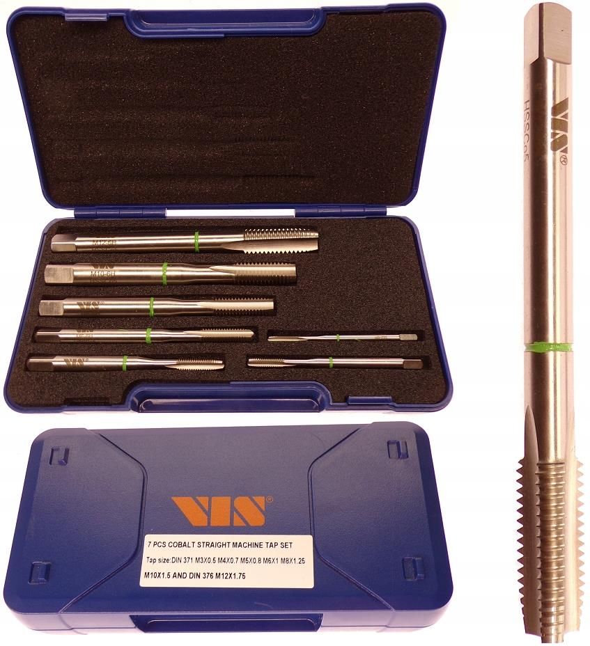 Zestaw narzędziowy Vis Zestaw Gwintowników Maszynowych Kobalt M3- M12 ...
