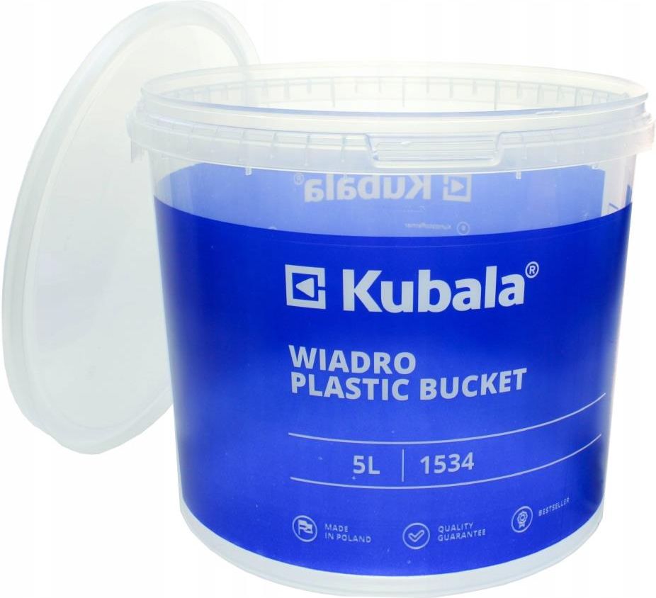 Kubala Wiadro Przeźroczyste Z Pokrywą Podziałką 1534 - opinie i ceny na Ceneo.pl