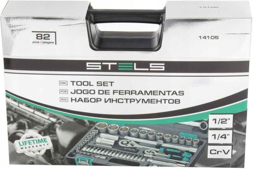 Zestaw narzędziowy Stels Zestaw Narzędzi 82 Elementy Klucze Nasadki 14105 - Opinie i ceny na ...