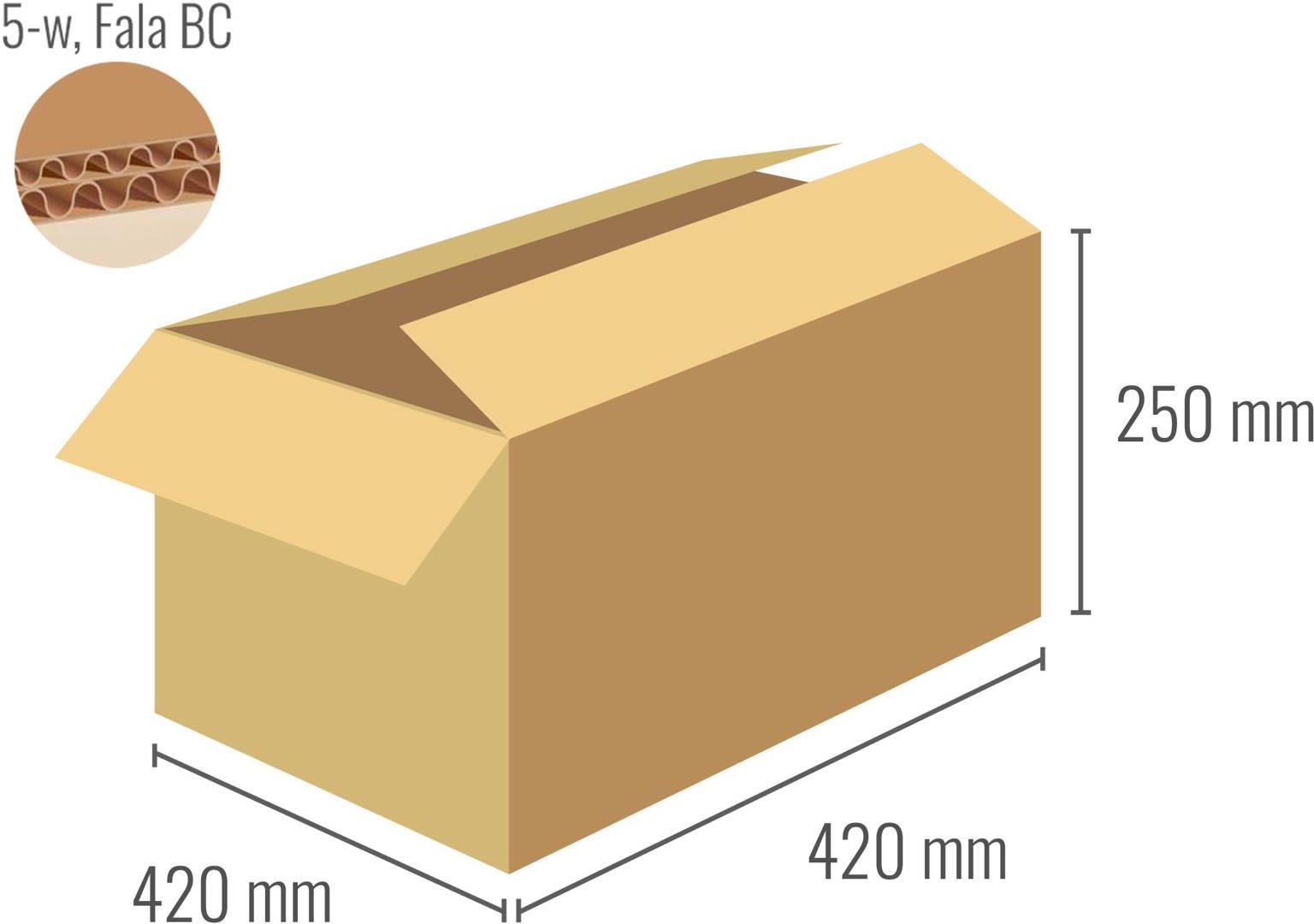 Cartonbox Pudełko Z Tektury 5 Warstwowej 420X420X250 Klapowe Fefco 201 ...