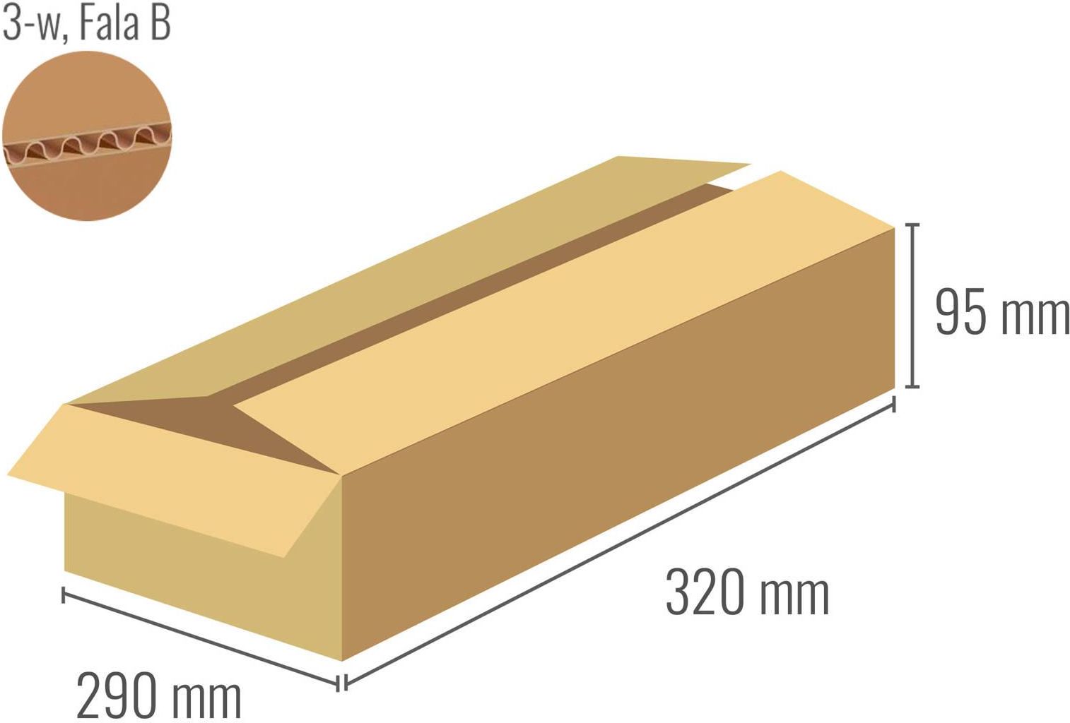 Cartonbox Pudełko Kartonowe 320X290X95 Klapowe Fefco 201 - Ceny i ...