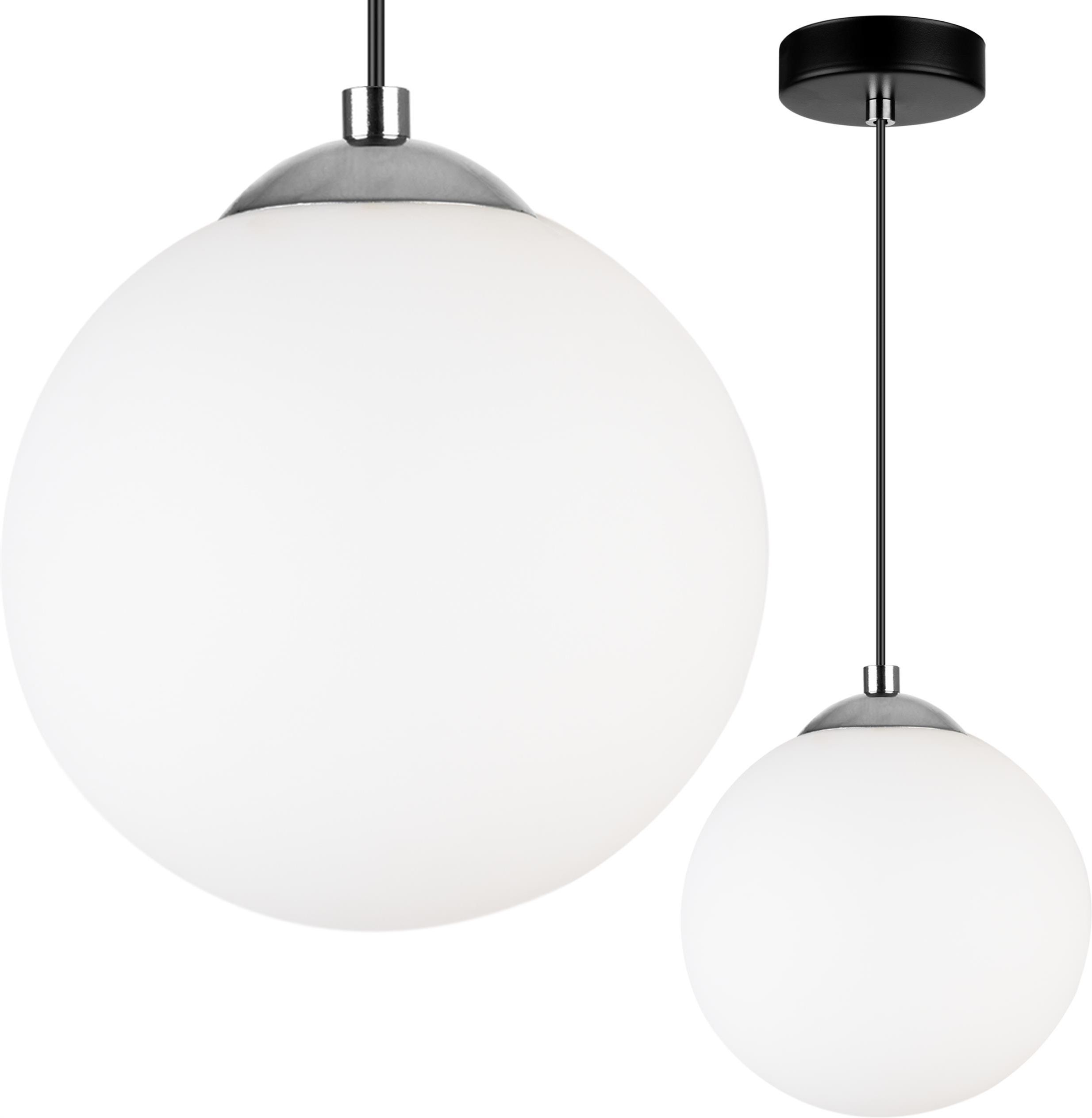 Light Home Lampa Wisząca Sufitowa Plafon Kula Chrom Led 18Cm ...