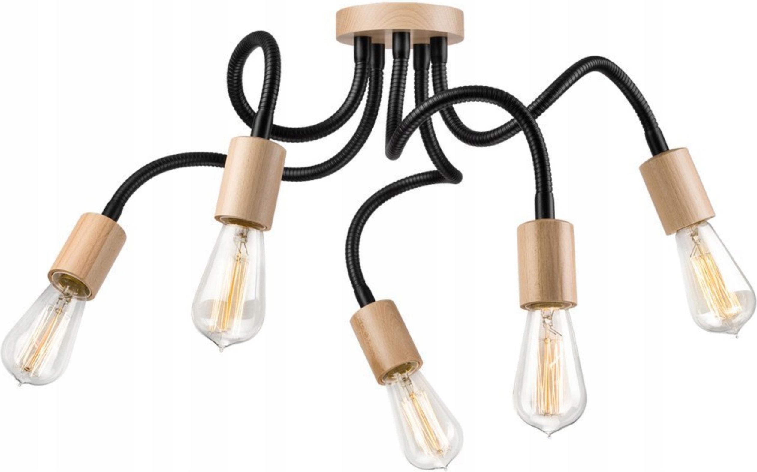 Lamkur Lampa Wisząca Sufitowa Loft Drewniana Nowoczesna (Lm511137691 ...