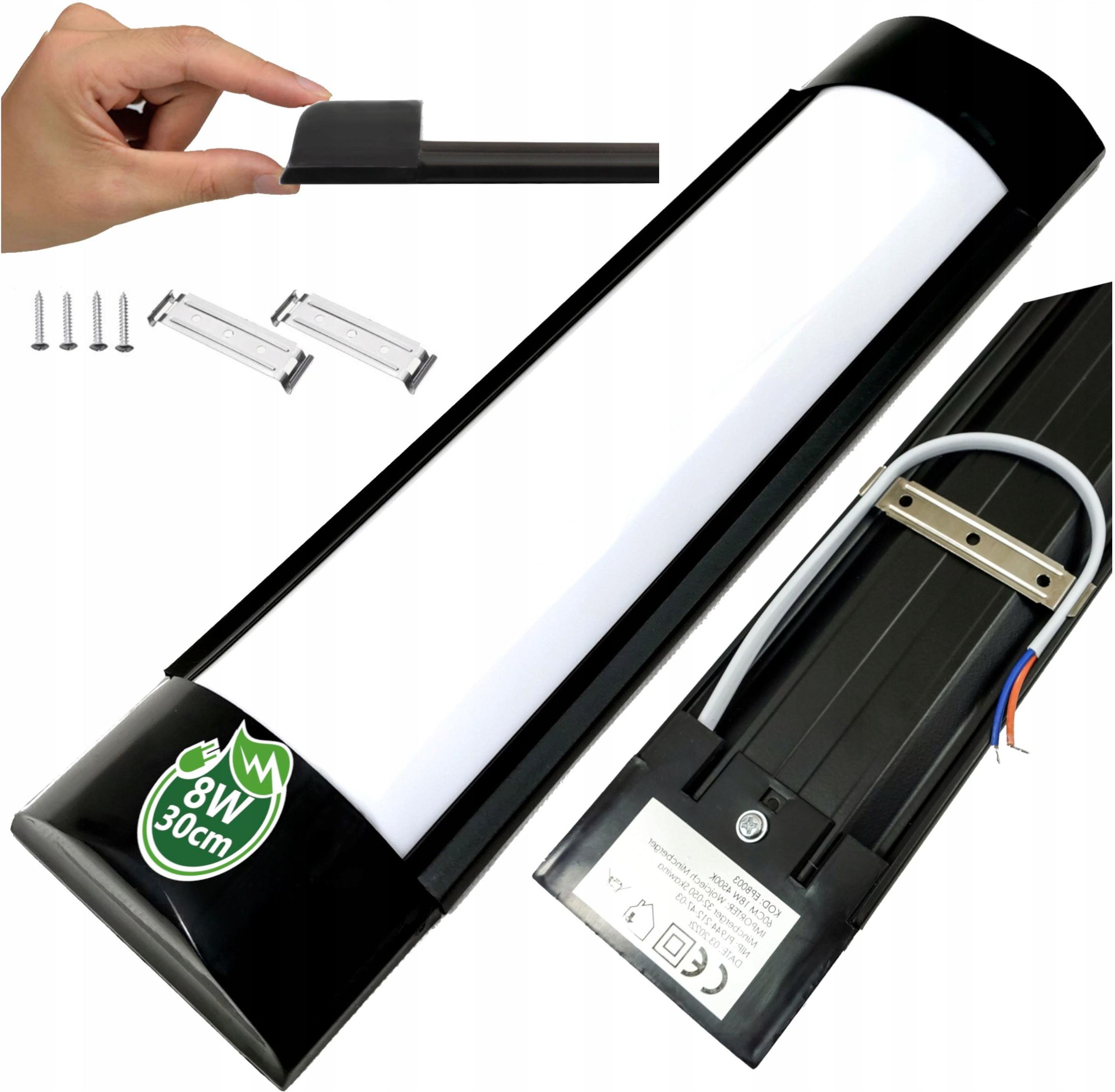 Berge Natynkowa Lampa 30Cm Led 8W Świetlówka Panel Ip20 (Panelledepb001) - Opinie i atrakcyjne ...