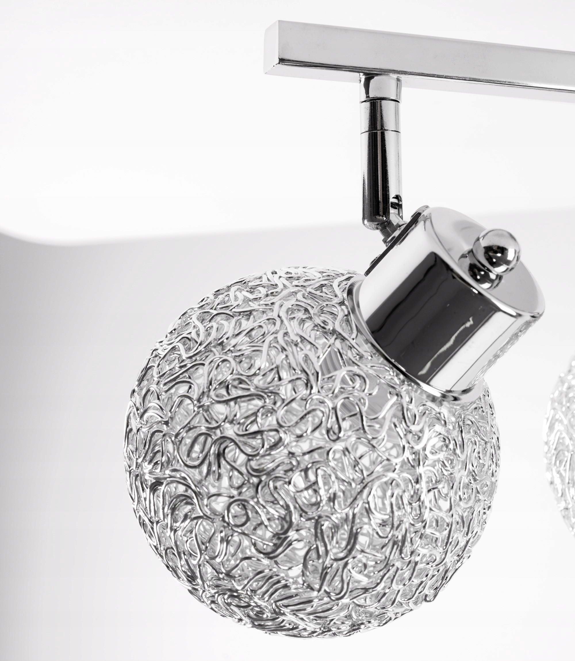 Toolight Lampa Sufitowa Plafon Kula Srebrna Chrom Glamour (Osw05641 ...