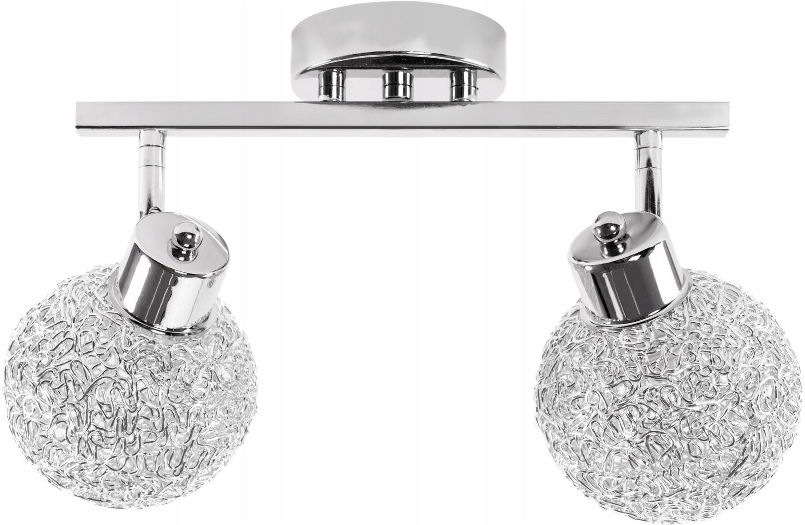 Toolight Lampa Sufitowa Plafon Kula Srebrna Chrom Glamour (Osw05641 ...