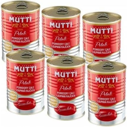 MUTTI POMIDORY CAŁE PELATI 6X400G - Ceny i opinie - Ceneo.pl