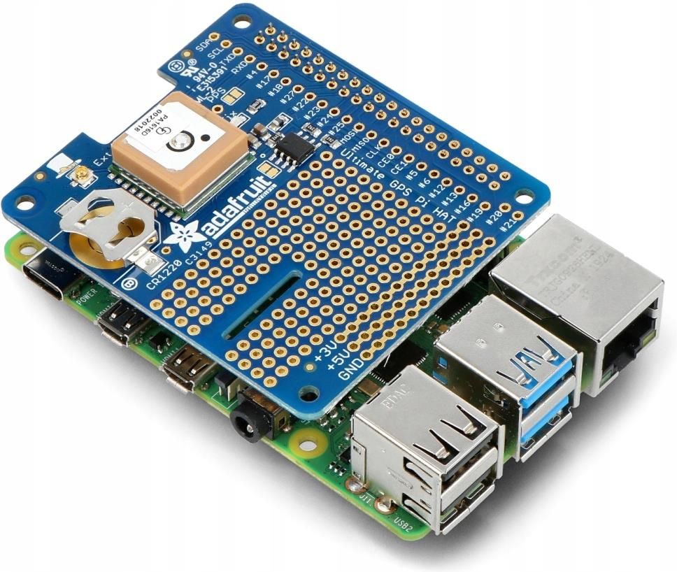 Mikrokontroler Adafruit ULTIMATE GPS HAT + RTC DO RASPBERRY PI 2/B+/A+ ...