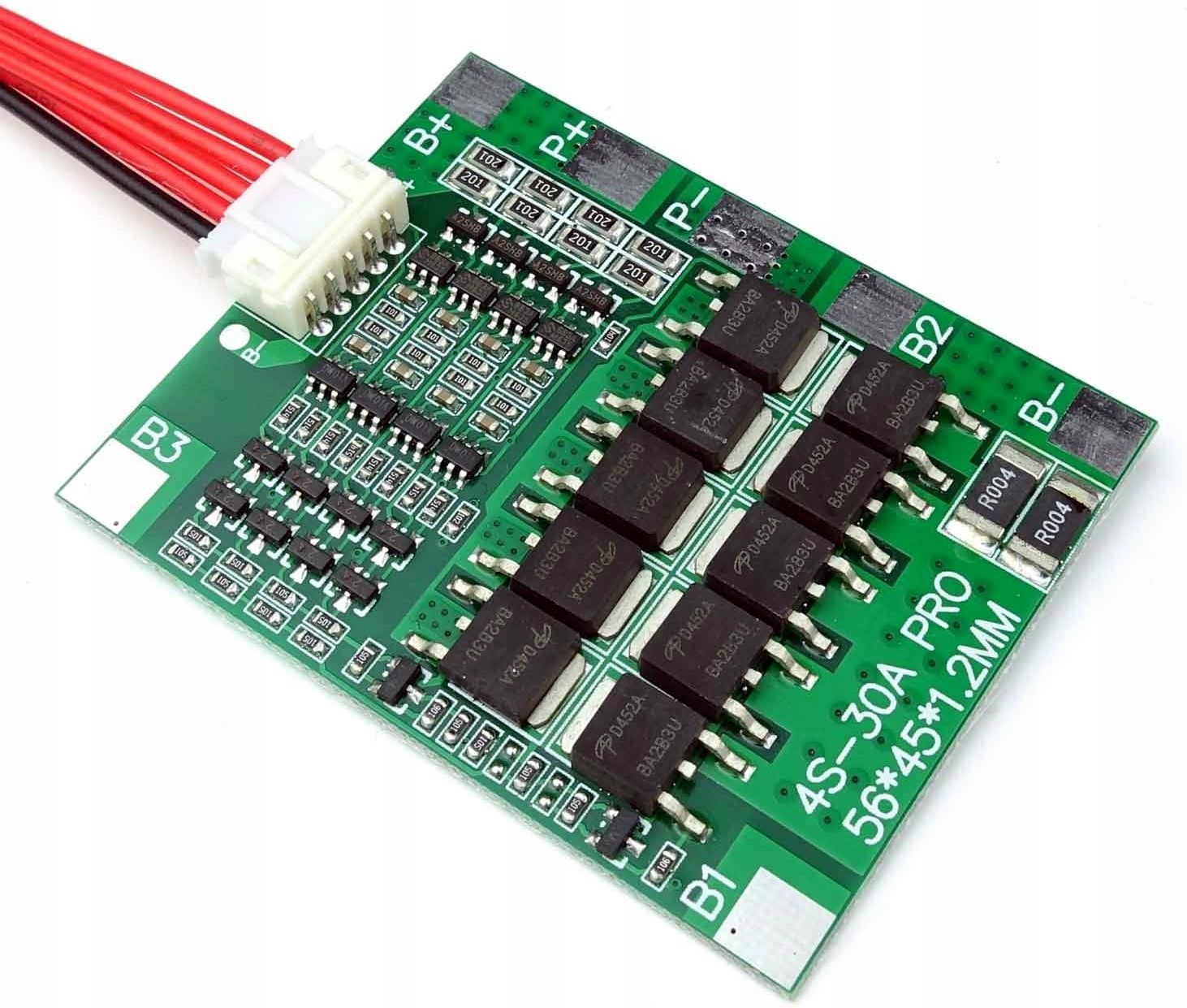 Mikrokontroler Elektroweb MODUŁ ŁADOWANIA BMS 4S 30A 14.8V + PRZEWODY ...