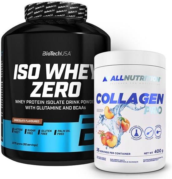Odżywka białkowa Iso Whey Zero 2270G + Allnutrition Collagen Pro 400G - Ceny i opinie - Ceneo.pl