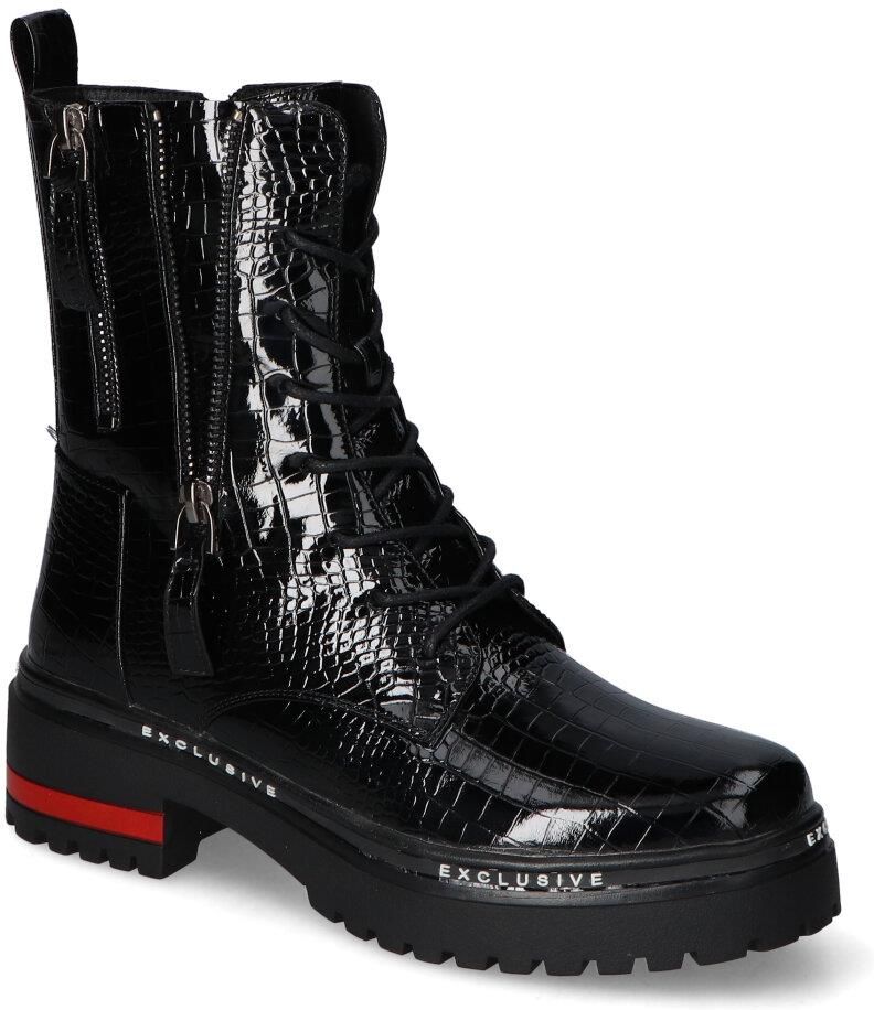 Botki Filippo DBT4058/22 BK Czarne lakier - Ceny i opinie - Ceneo.pl