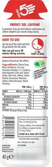 High5 Energy Gel Caffeine 40G - Ceny i opinie - Ceneo.pl