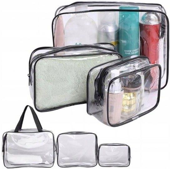 Przydasie Pl 3X Kosmetyczka Podróżna Transparentna Zestaw 3Szt - Opinie ...