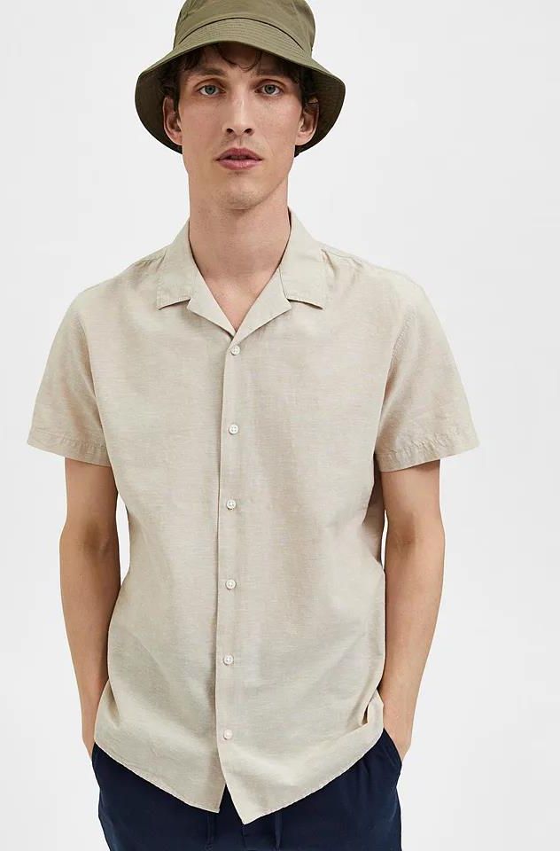 SELECTED HOMME Koszula Regnew - Regular fit - w kolorze beżowym - Ceny ...