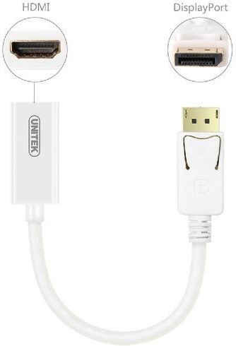 Unitek Red Adapter 4K Displayport Hdmi Display Pc Apple - Opinie i ceny ...