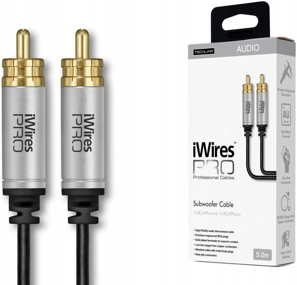 Techlink Iwirespro Kabel Przewód Do Subwoofera 5M - Opinie i ceny na Ceneo.pl